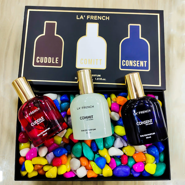 Women’s Perfume Trio (3x30ml) | Cuddle, Commit & Consent – La French