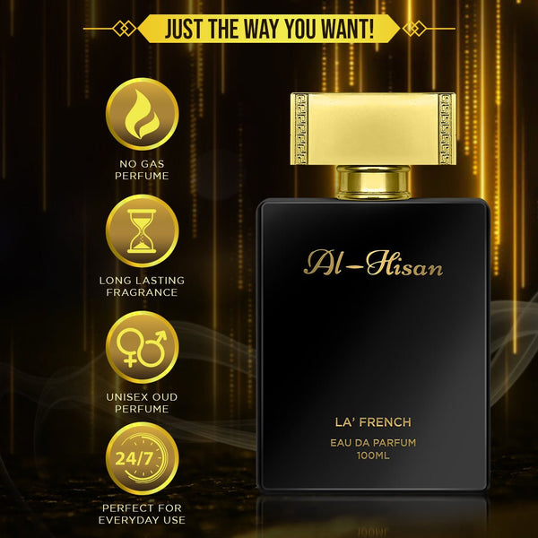 Al Hisan – Elegant Unisex Perfume for Men & Women | 100ml – La French